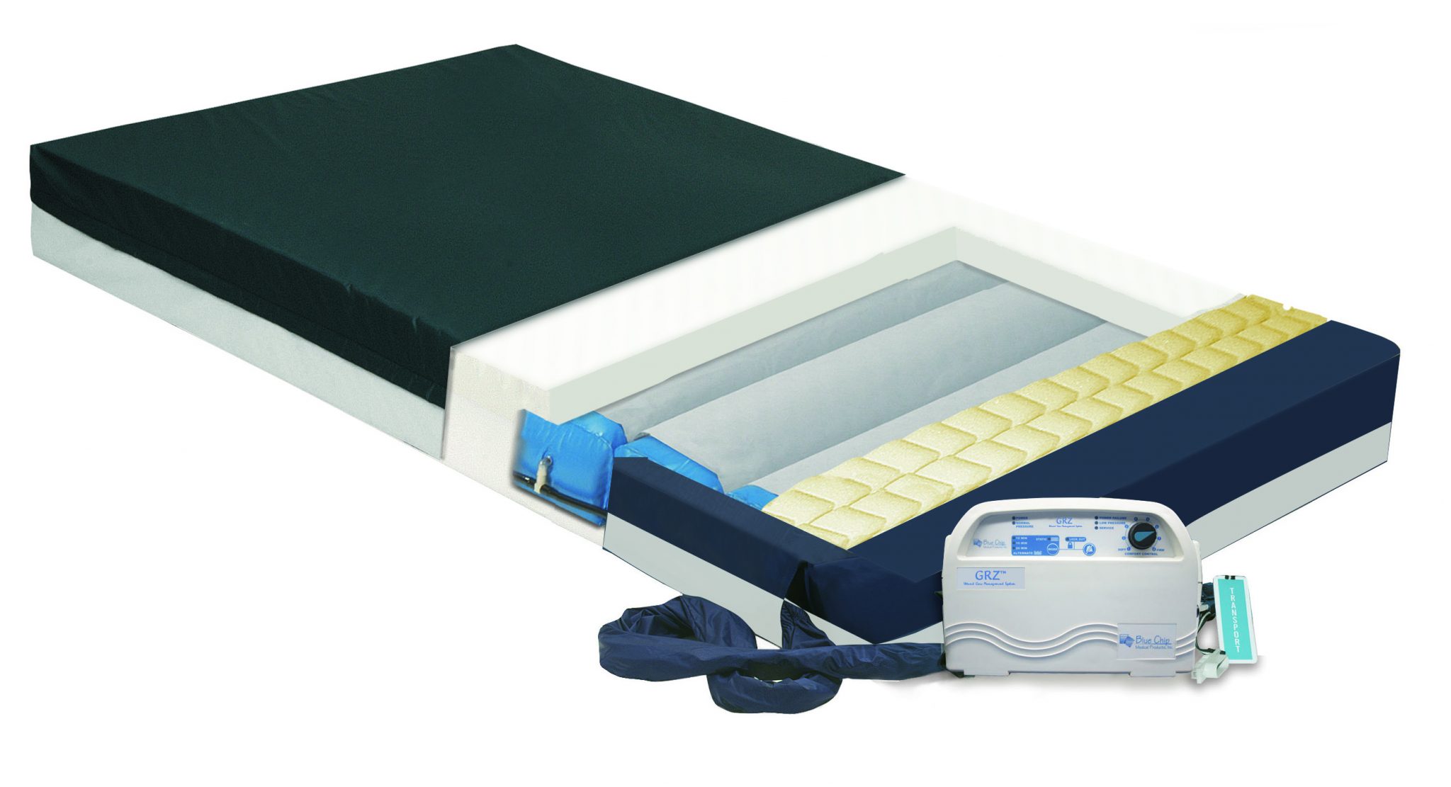 Self Adjusting Air Mattress - Non Powered Mattress System - GRZ : Blue ...